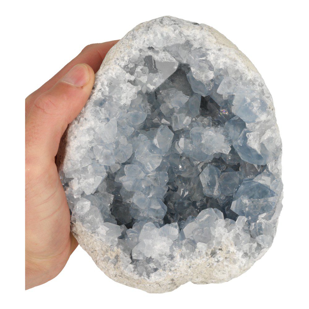 Celestien ruw cluster CS2 - Koop ze bij Blije Boeddha edelstenen