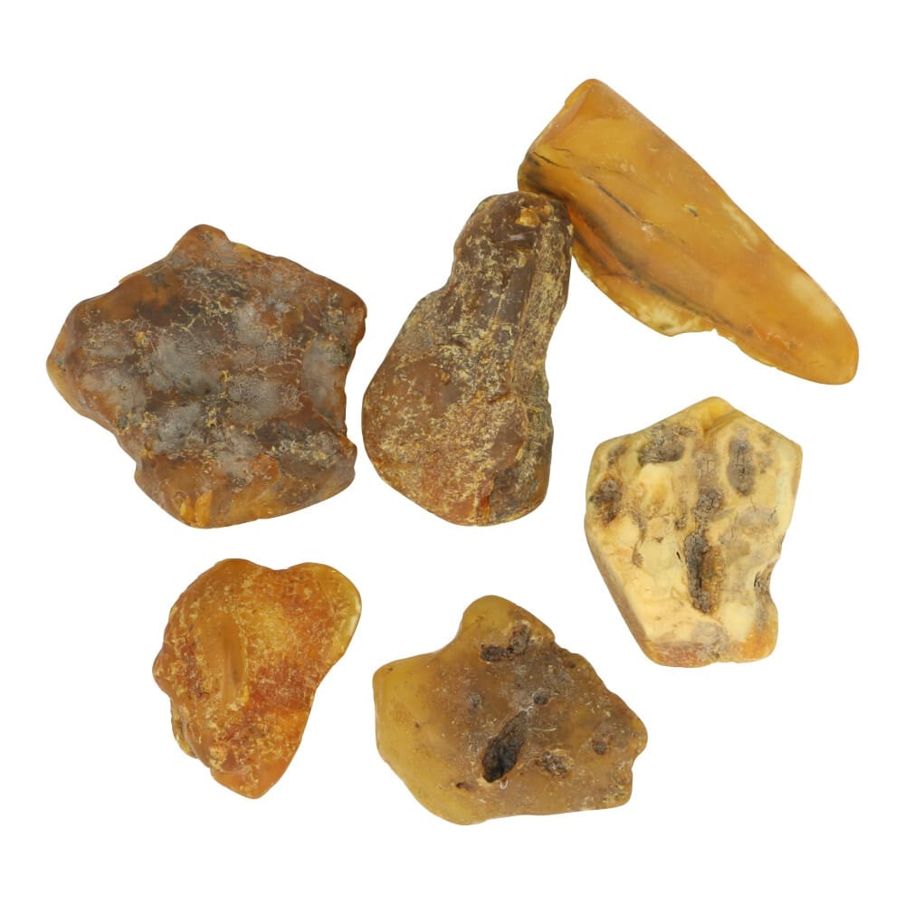 Barnsteen ruw kopen? - Blije Boeddha edelstenen heeft ze